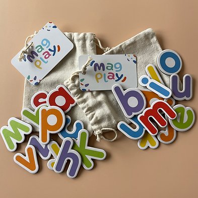 Alphabet Magnet Kit for Kids - Magnetic Letters Learning Set – Bean and ...